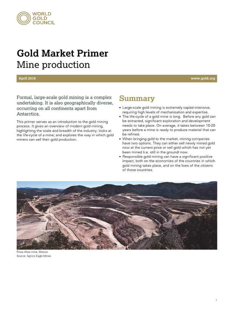 Market Primer Mine Production | PDF | Mining | Ore