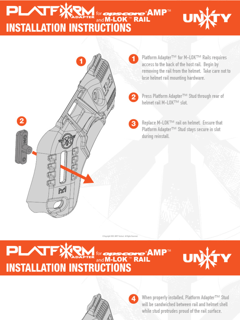 Platform Adapter AMP MLOK Instructions WEB | PDF | Components