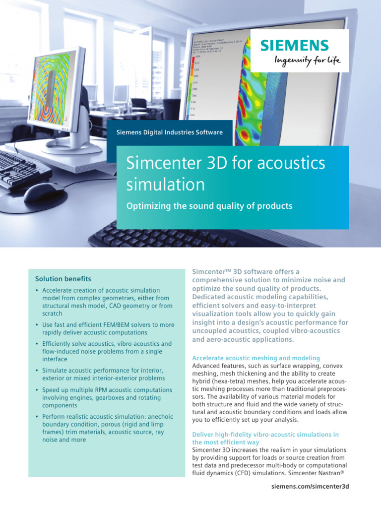 Acoustics Sg Pdf Finite Element Method Simulation
