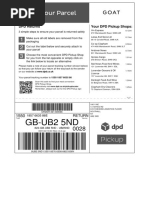 DPD Return Label | PDF