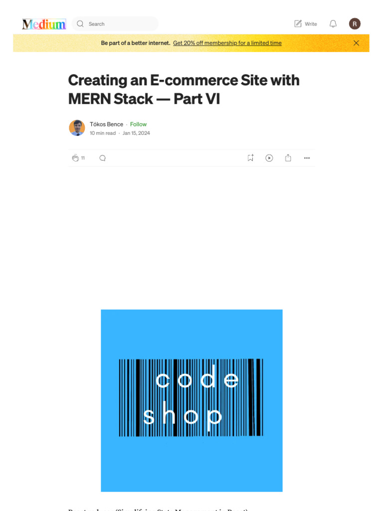 Creating An E-Commerce Site With MERN Stack - Part VI | PDF | Software ...
