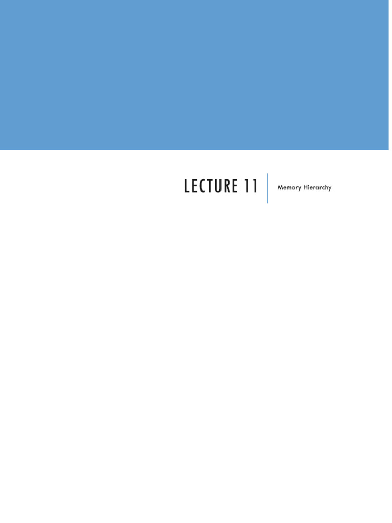 Memory Hierarchy | PDF Memory Hierarchy | PDF