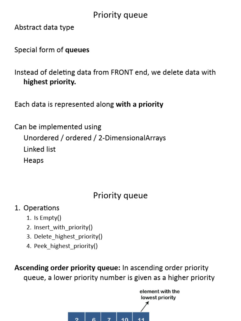 Lec-20 Priority Quwu & Heaps | PDF | Algorithms And Data Structures ...
