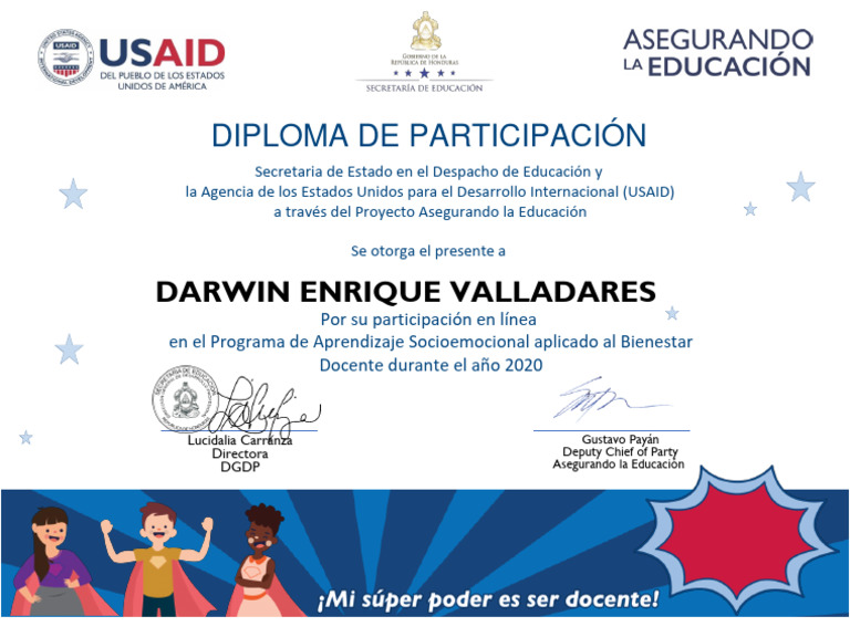 Diploma de Participación 2020 | PDF