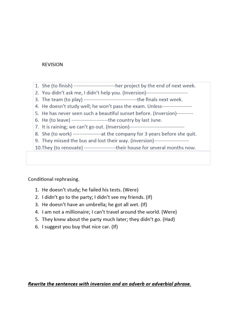 Revision Final | PDF | Grammar