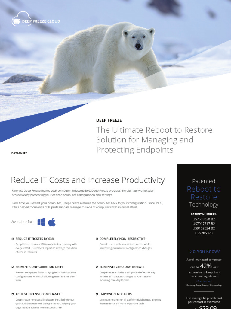 Deep Freeze | PDF | Computer Engineering | Computer Science