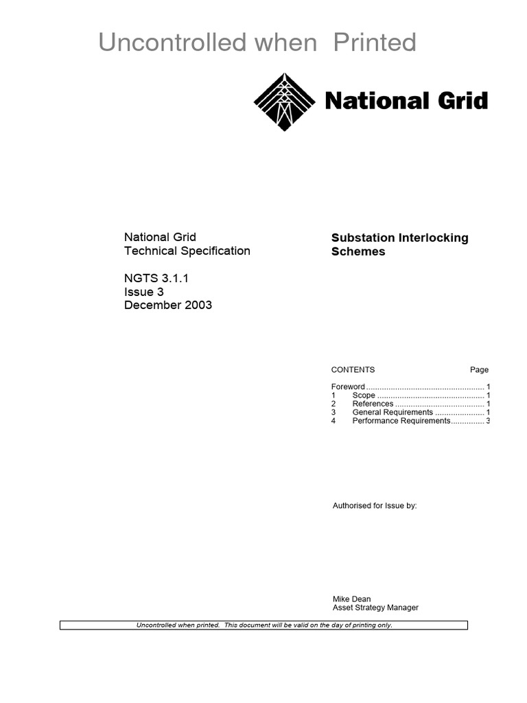 Substation Interlocking | PDF | Electrical Substation | Switch