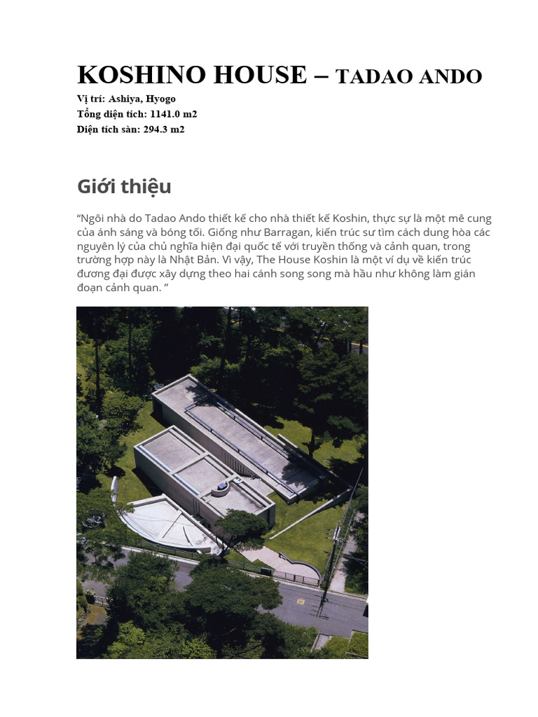 Koshino House | PDF