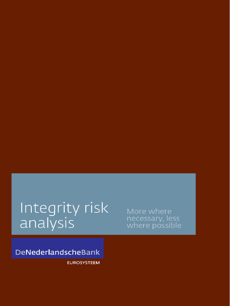 Integrity Risk Analysis Best Practices | PDF | Risk | Risk Management