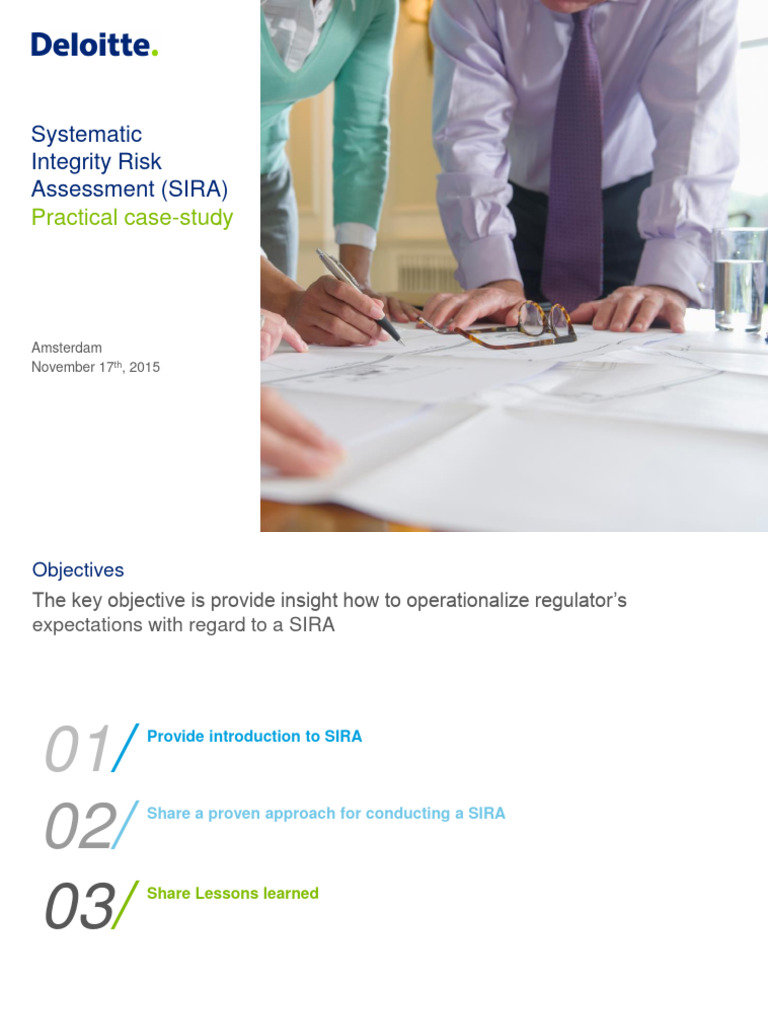 Systematic Integrity Risk Assessment (SIRA) Practical Case-Study ... Systematic Integrity Risk Assessment (SIRA) Practical Case-Study ...