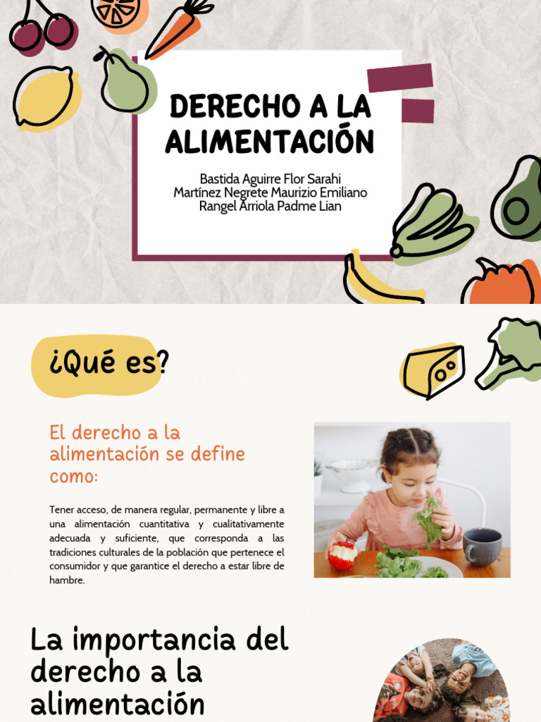 Derecho A La Alimentación | PDF