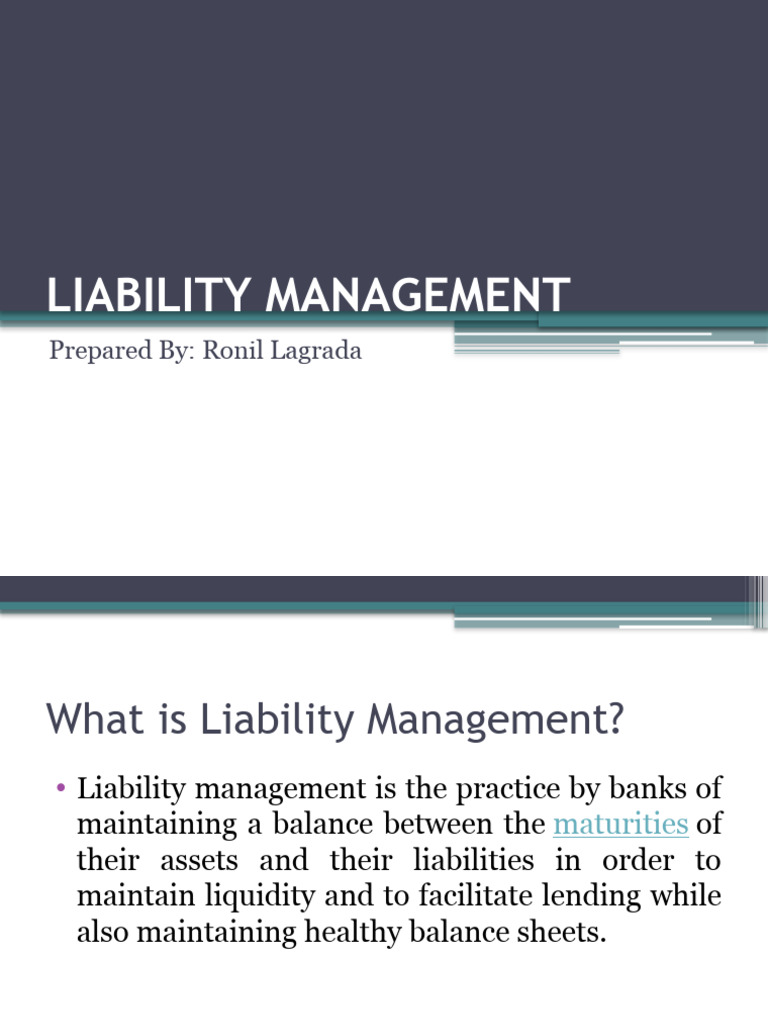 Liability Management Report | PDF | Securities (Finance) | Bonds (Finance)