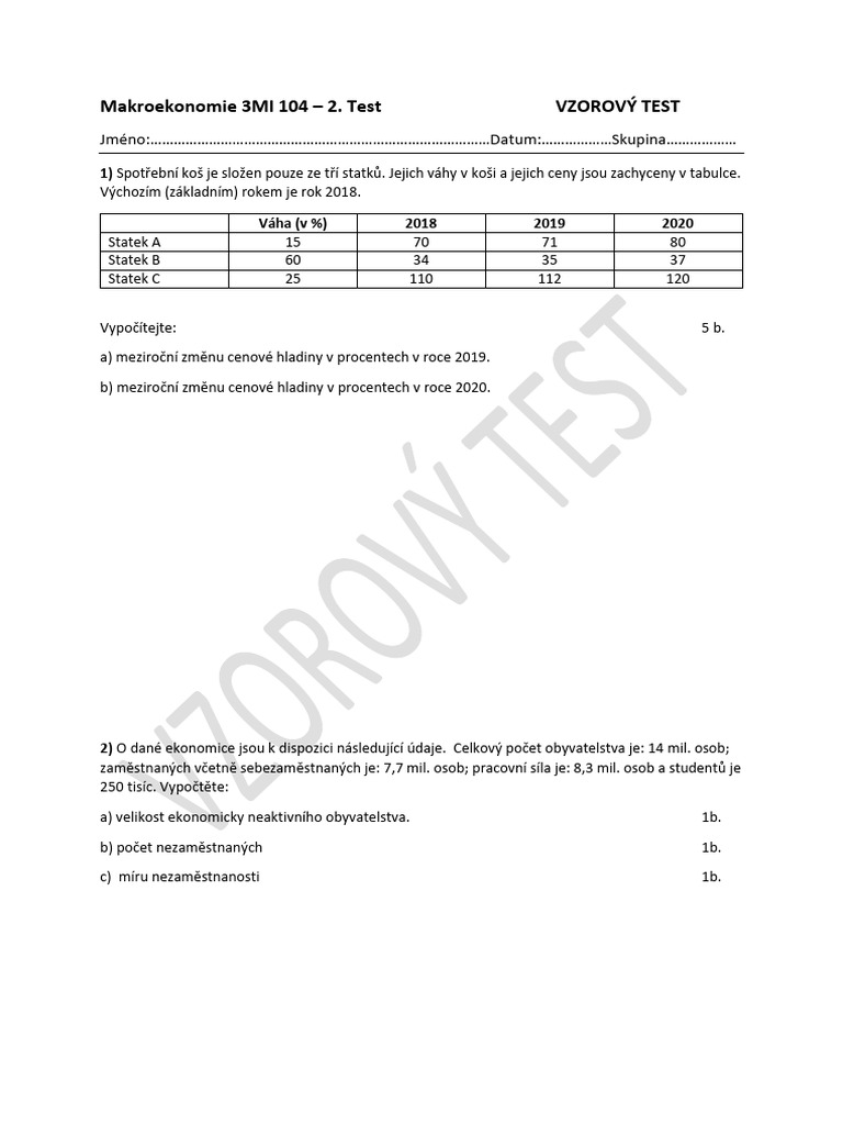 2 TEST Vzorovy Test 2022 | PDF