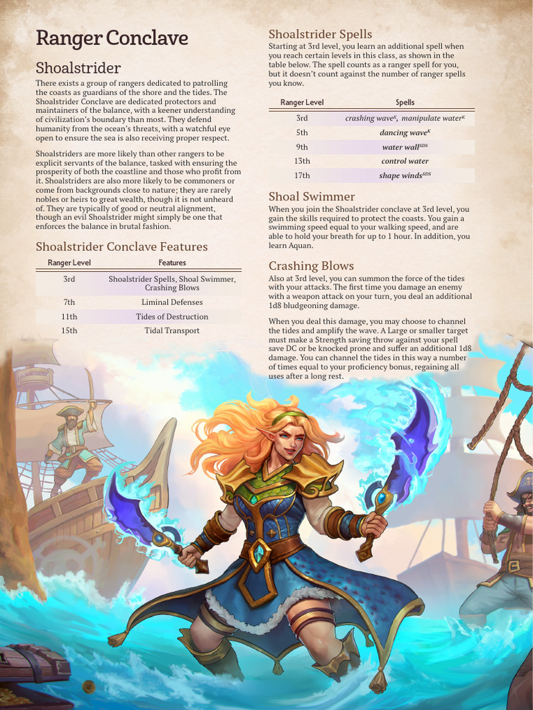 Ranger - Shoalstrider Conclave | PDF | Magician (Fantasy) | Coast