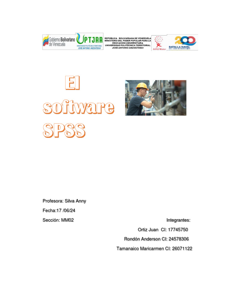 Software SPSS - PDF Corregido | PDF | Ingeniería de confiabilidad | Spss