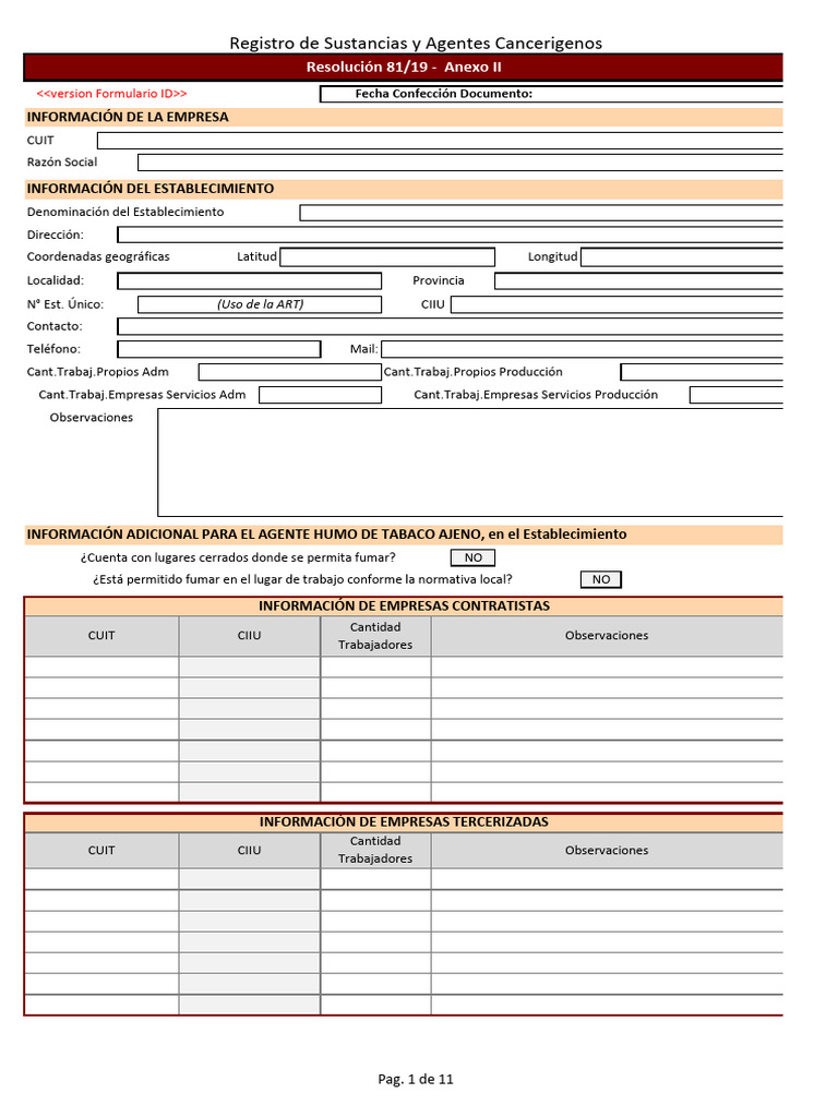Resolucion SRT 81-19 - Excel | PDF | Soldadura | Construcción