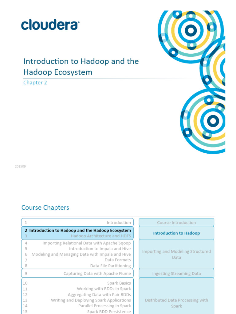 02 HadoopIntroEcosystem | PDF | Apache Hadoop | Apache Spark