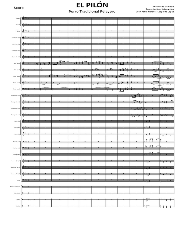 El Pilon - Score | PDF