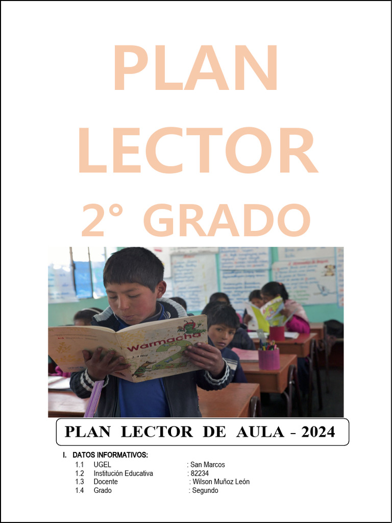 Plan Lector Segundo - 2024 | PDF | Dragon de Komodo | Salón de clases
