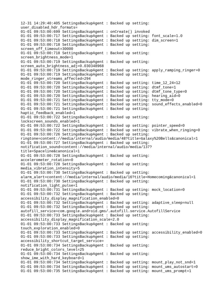 Settings Provider | PDF | Computers