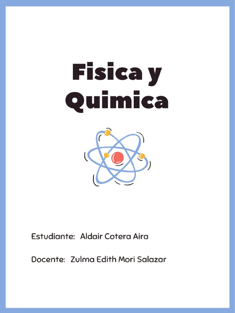 Entregable 1 - Fisica y Quimica | PDF