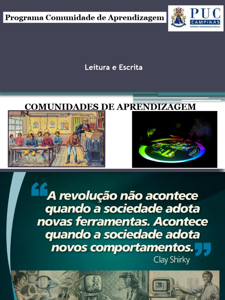 PROCAP Comunidades+de+Aprendizagem | PDF | Aprendizado | Pedagogia