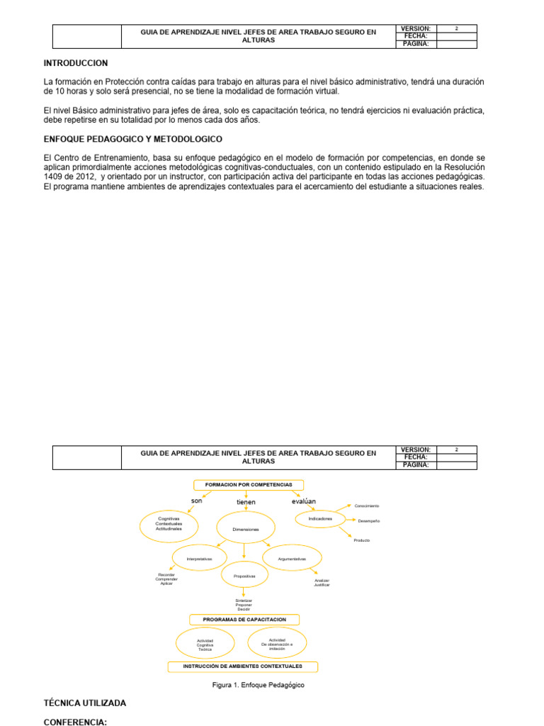Guia de Aprendizaje Nivel Jefes de Area | PDF | Evaluación | Aprendizaje