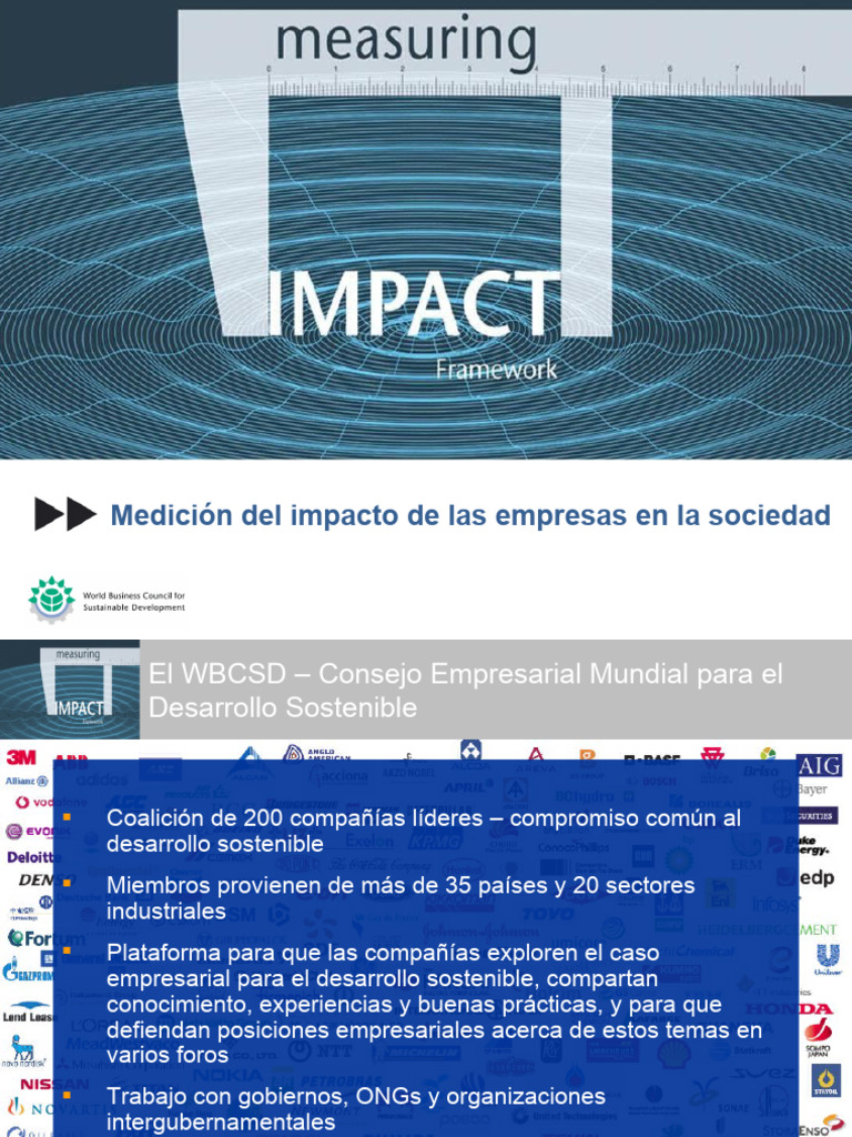 WBCSD Measuring Impact Espanol | PDF | Business | Cadena de valor