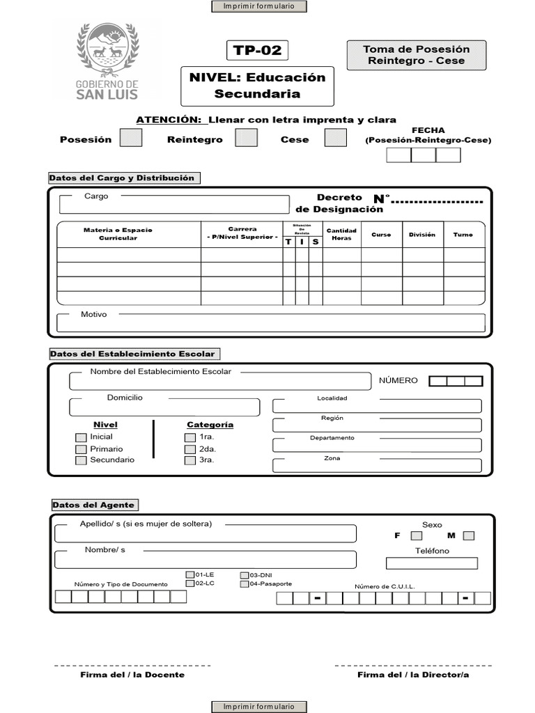 TP-02 Form | PDF
