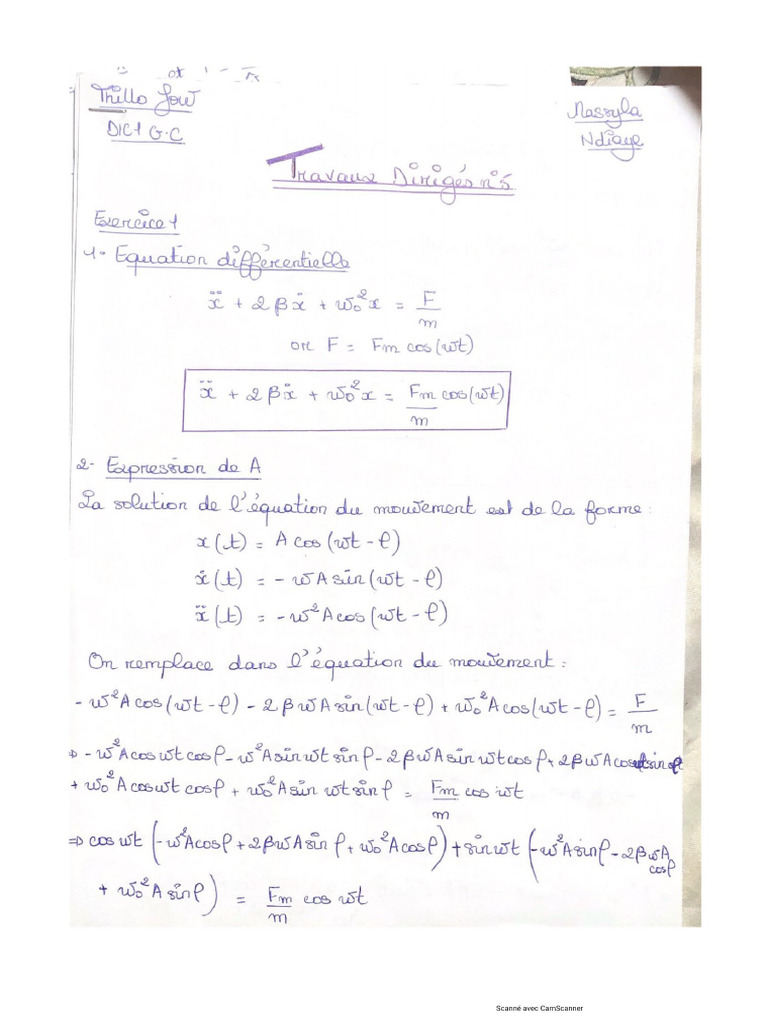 Correction TD5 | PDF