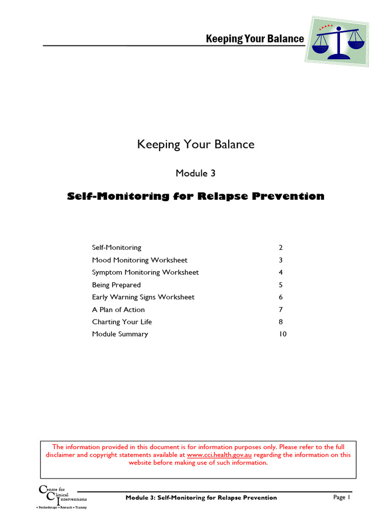 Self-Monitoring for Bipolar Relapse Prevention | PDF | Major Depressive ...