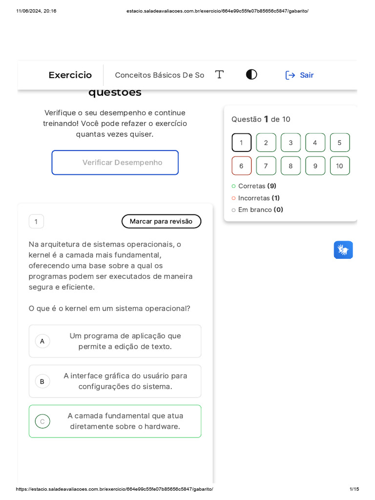 Exercicio SO Tema 2 | PDF | Sistema operacional | Kernel (sistema operacional)