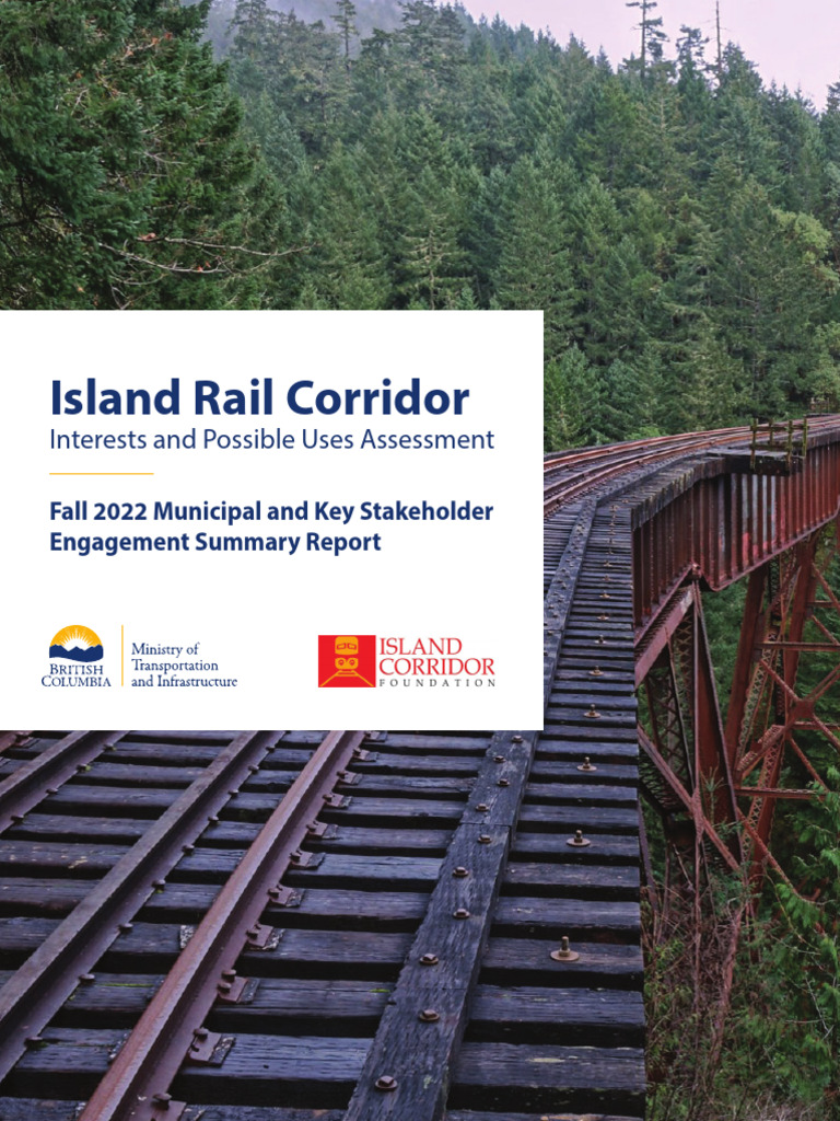 Island Rail Corridor Engagement Summary Stakeholders 2023 01 25 | PDF ...