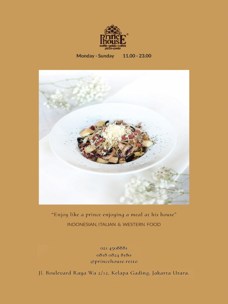 Menu Prince House | PDF