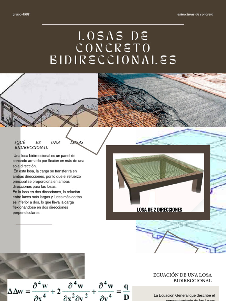 Losas de Concreto Bidireccionales | PDF | Doblar | Mecánica