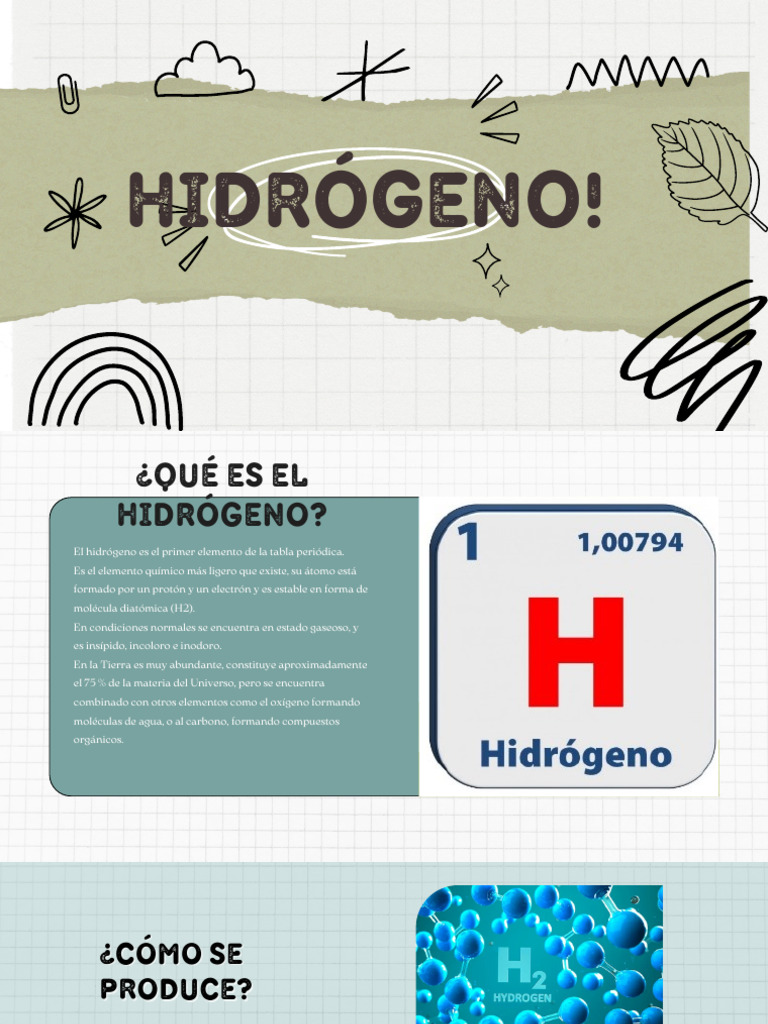 Ciclo Del Hidrógeno | PDF | Hidrógeno | Agua