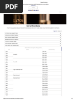 Singer Sewing Machine Serial Dates | PDF