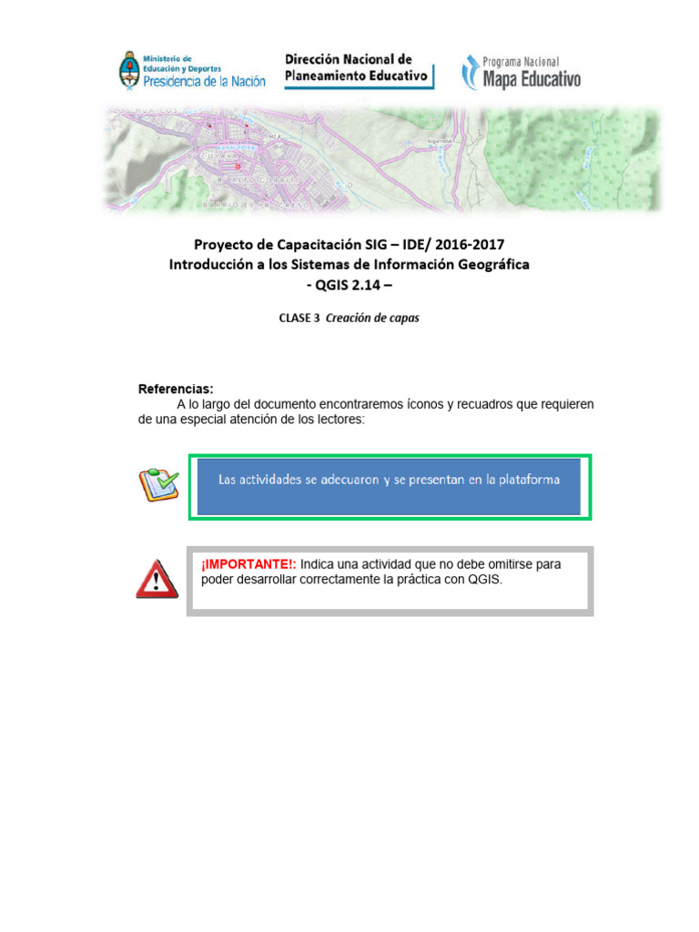 Creacion de Capas Sig | PDF | Sistema de información geográfica ...