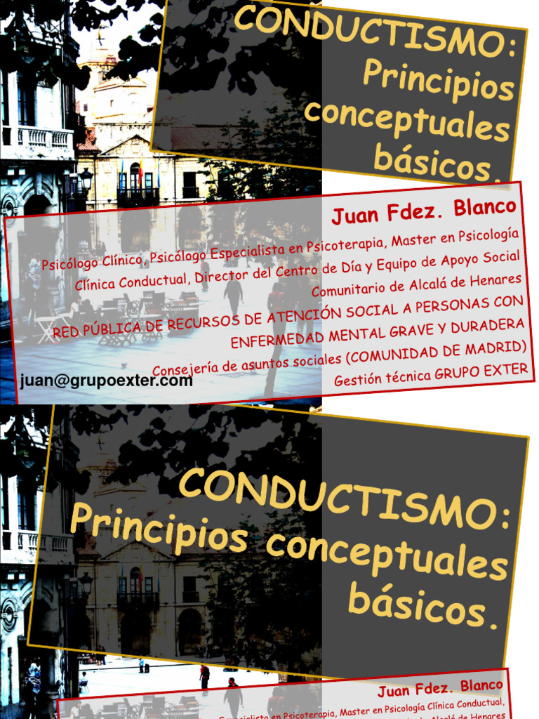 Modelo Conductista 17 18 | PDF | Behaviorismo | Comportamiento