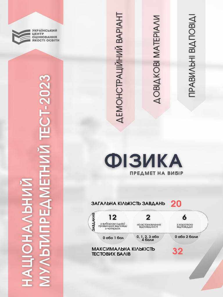 NMT 2023 Fizyka Demo | PDF