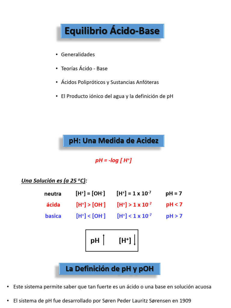 Clase Acido Base 2 | PDF | Ácido | Ph