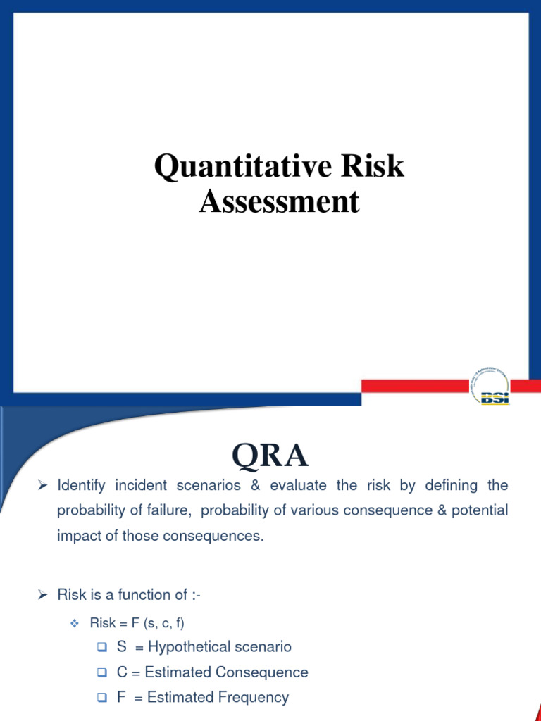 Quantitative Risk Assesment | PDF | Risk | Risk Management