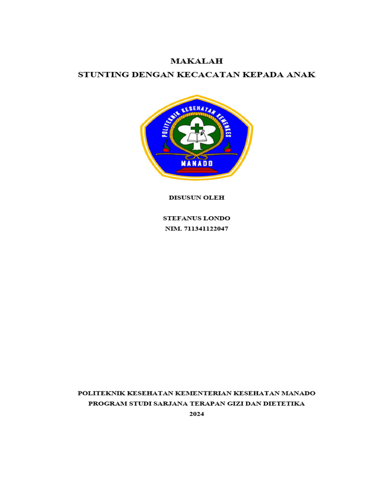 Stunting dan Kecacatan Anak: Penyebab & Solusi | PDF