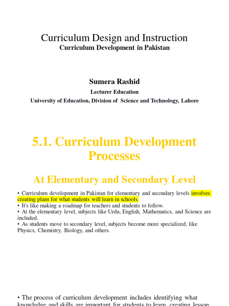 Unit 5. Developm... of Curriculum | PDF | Curriculum | Teachers