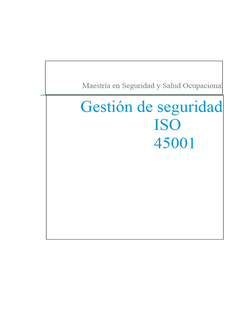 Gestion de Seguridad Iso 45001 | PDF | Business