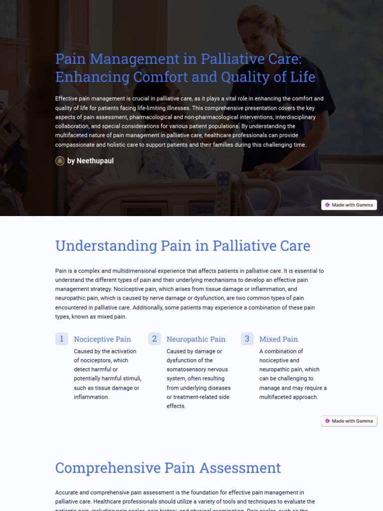 Pain Management in Palliative Care | PDF | Pain Management | Palliative ...