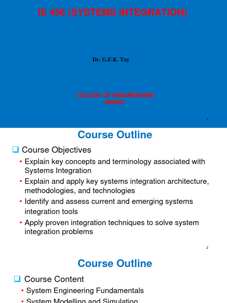 Ie456 Chapter1 | PDF | Systems Engineering | System