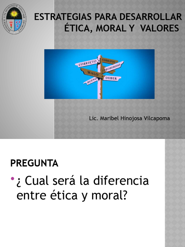 Estrategias para Desarrollar Ética, Moral y Valores | Descargar gratis PDF | Moralidad ...