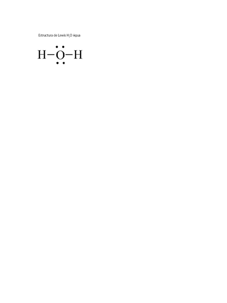 Estructura Del Agua Lewis | PDF