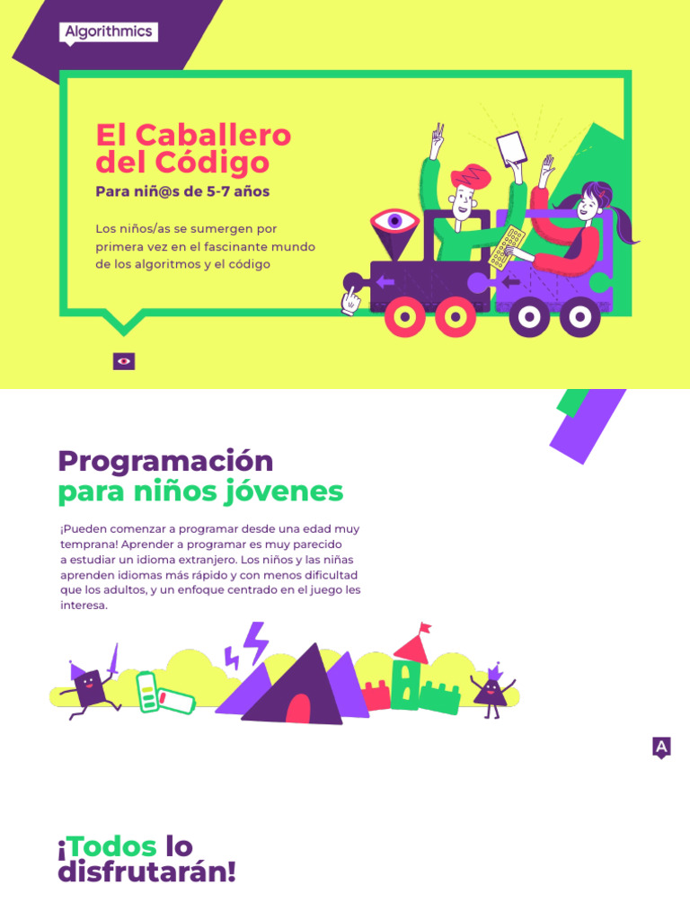 Fundamentos Del Código (5-7años) Algorithmics Bilbao | PDF | Scratch ...